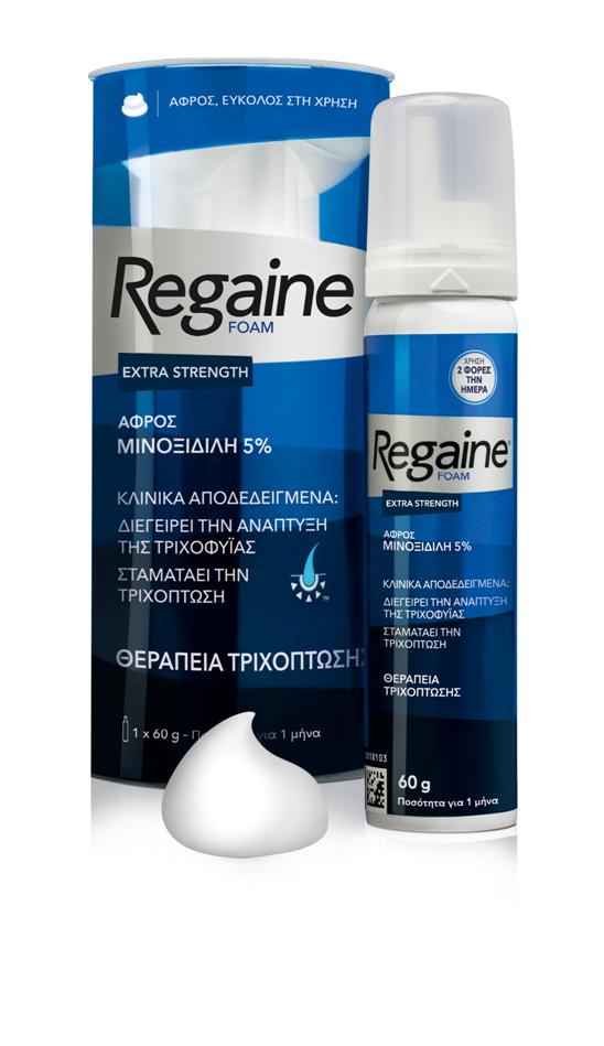 Πρόβλημα τριχόπτωσης; Regaine® Foam με μινοξιδίλη, σε μορφή αφρού ...
